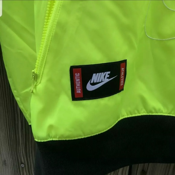 Nike | Jackets & Coats | Nike Sportswear Volt Black Tattoo Hooded ...